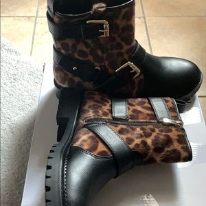 Nine West | Shoes | Nine West Leopard Print Boots | Poshmark
